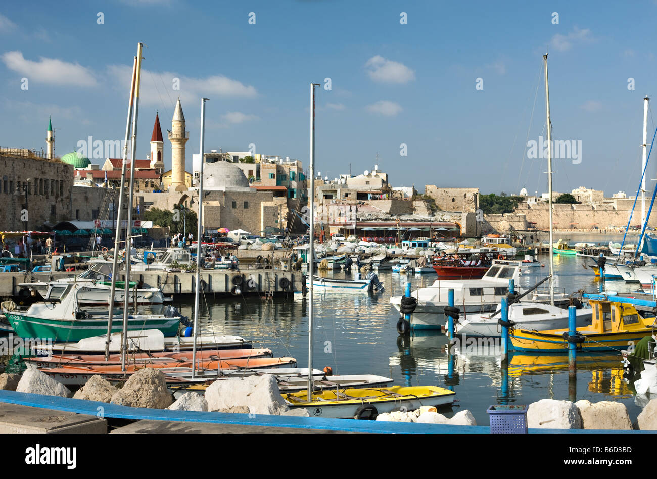 PORT OLD CITY ACCO ISRAEL Stock Photo - Alamy