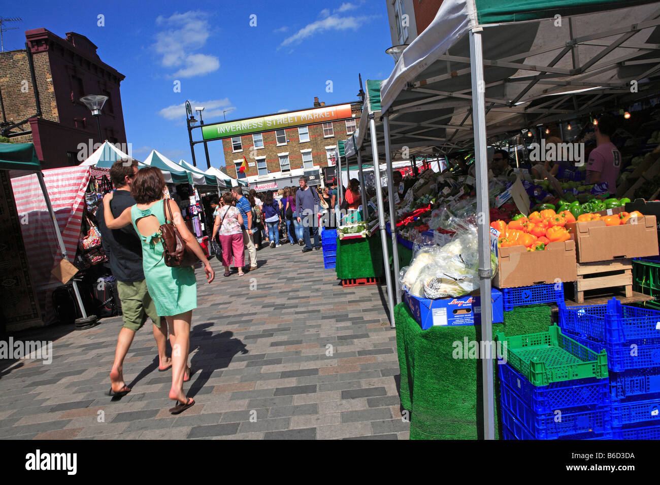 Inverness Street Market, Camden Town Stock Photo - Alamy