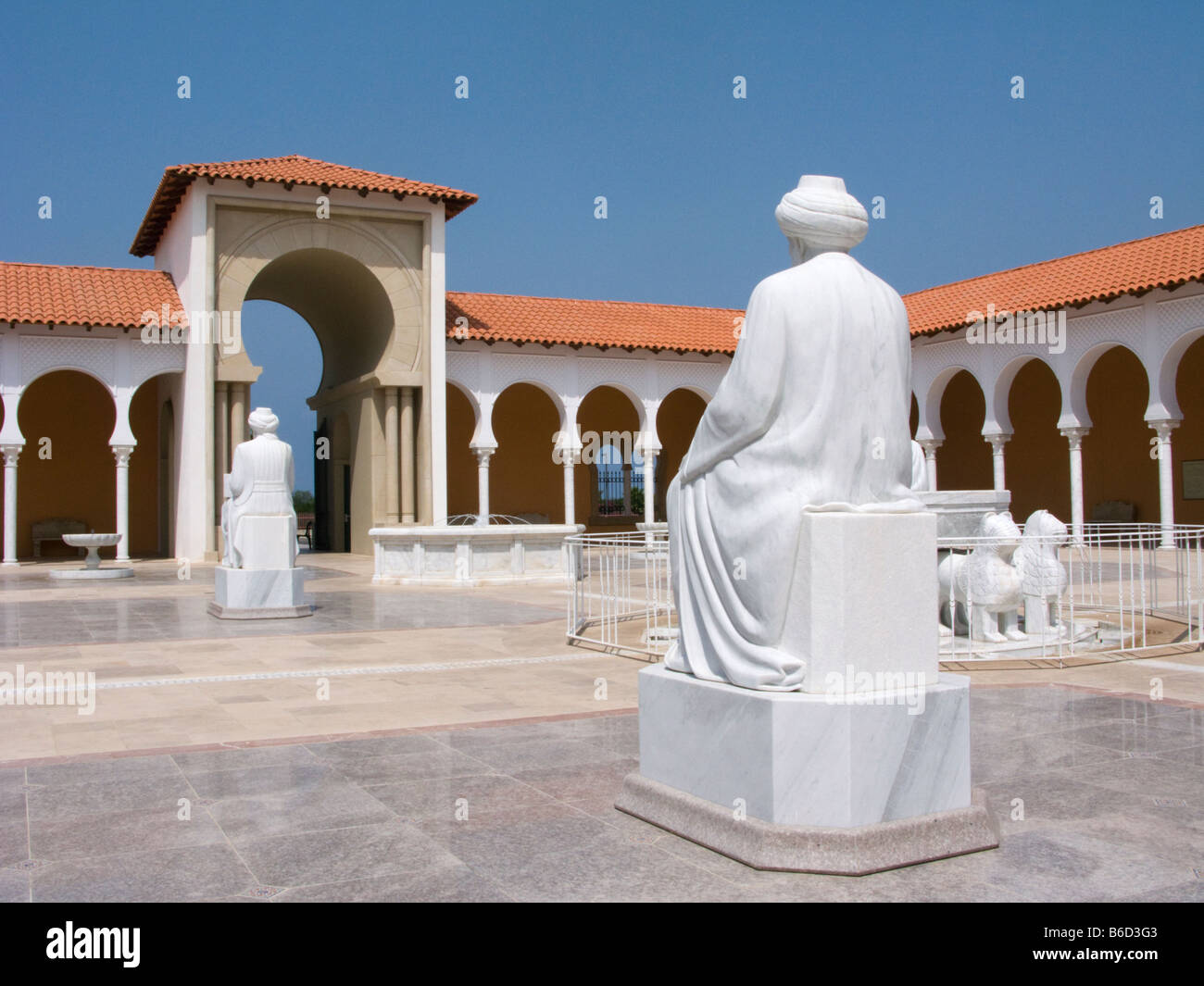 SEPHARDIC MEMORIAL COURTYARD RALLI ART MUSEUM CAESAREA ISRAEL Stock ...