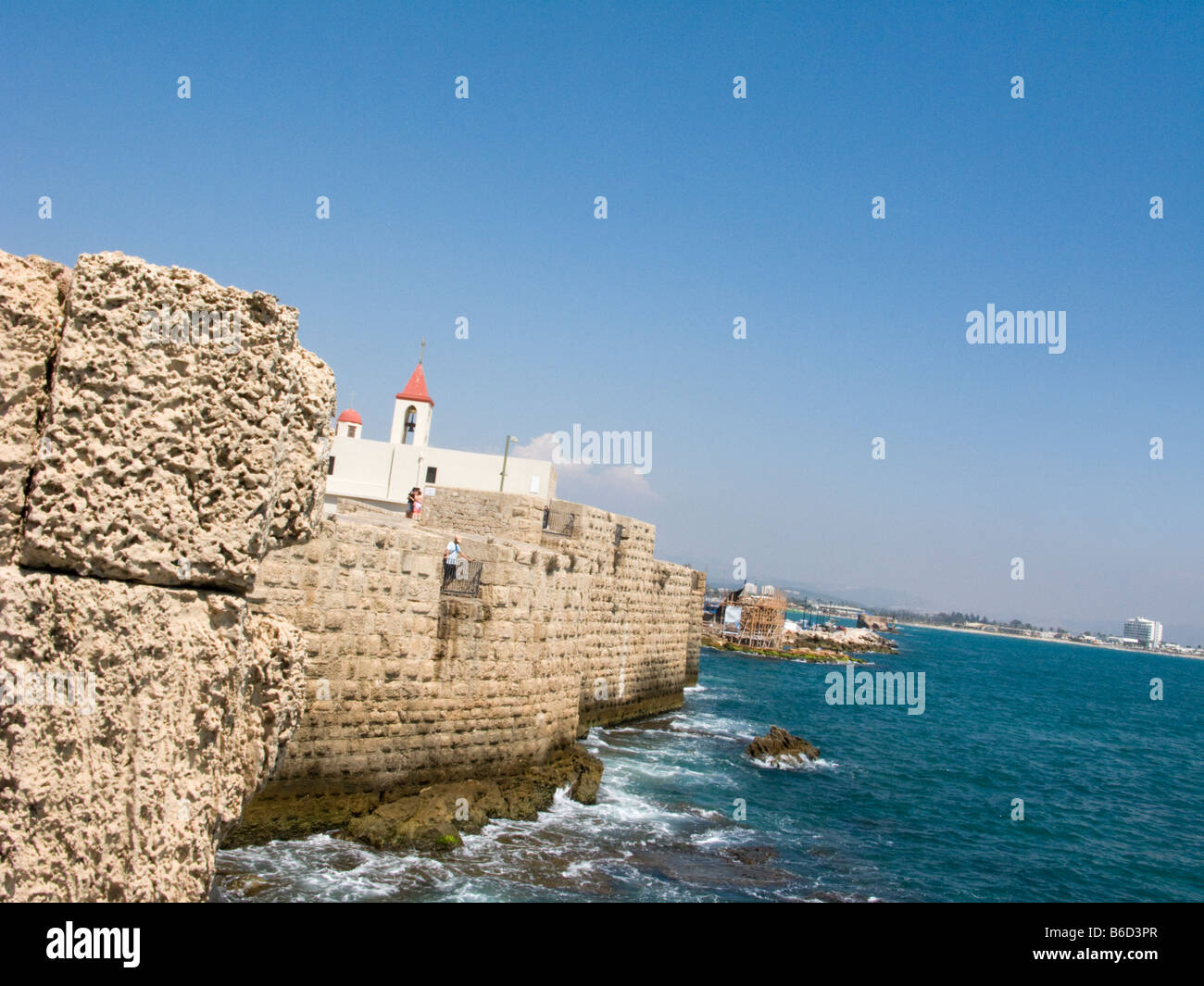 CRUSADER SEAWALL OLD CITY ACCO ISRAEL Stock Photo - Alamy