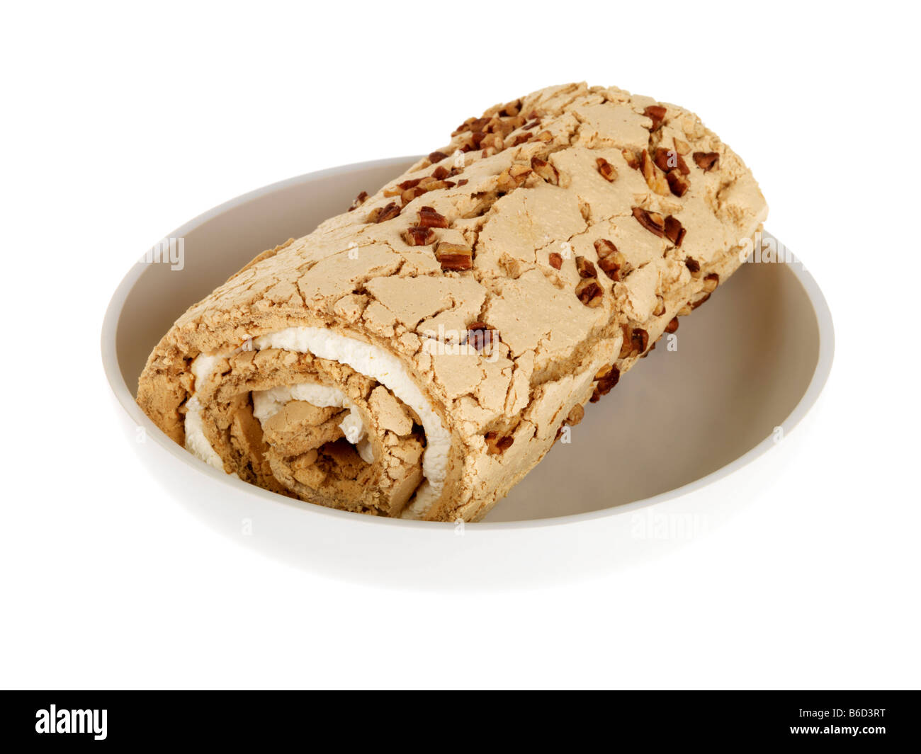 Pecan And Toffee Roulade Stock Photo - Alamy