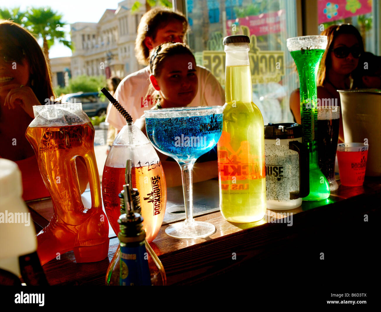 Las Vegas Strip Rockhouse Cocktails Stock Photo - Alamy