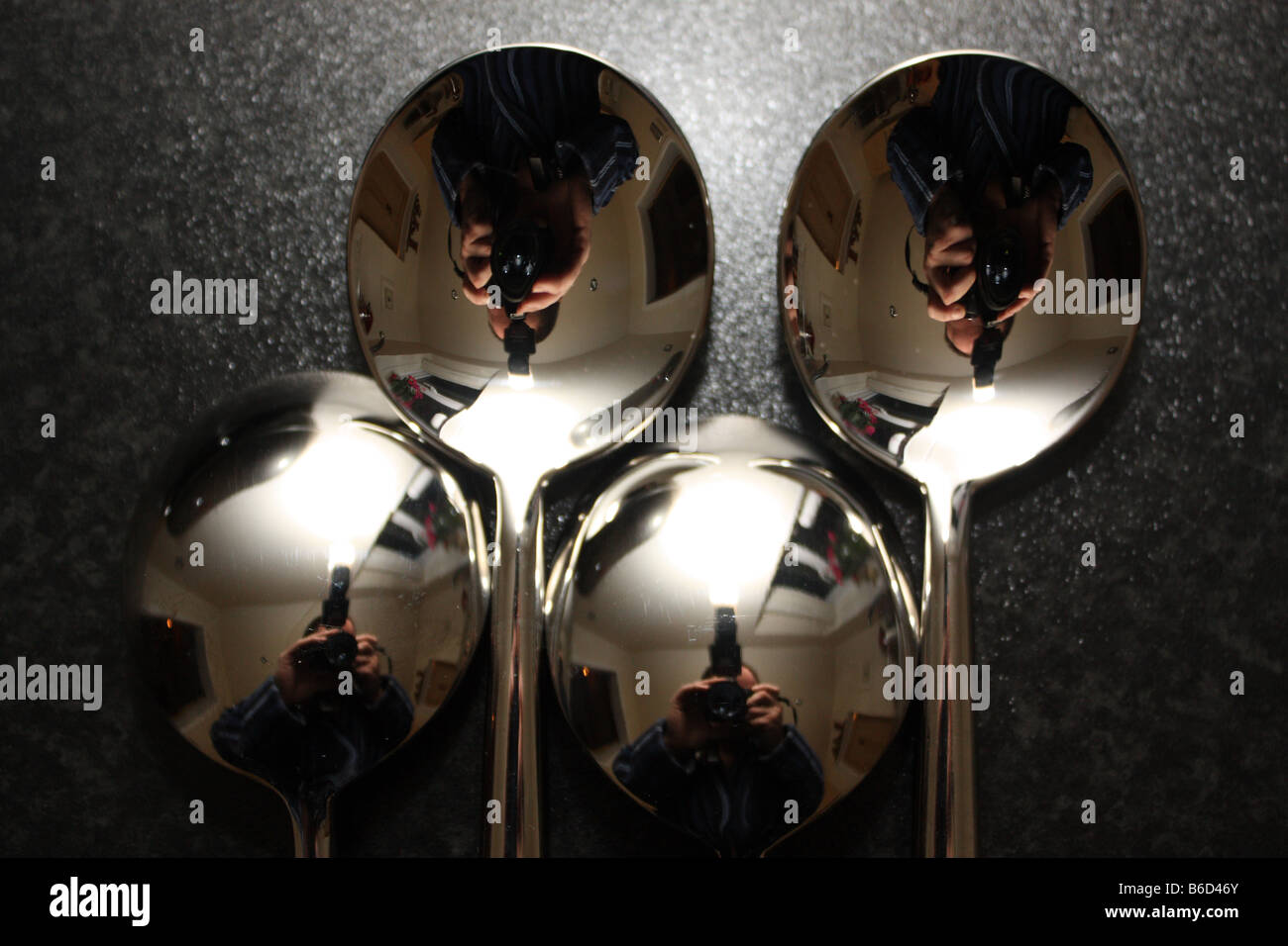 Spoon reflection hi-res stock photography and images - Alamy