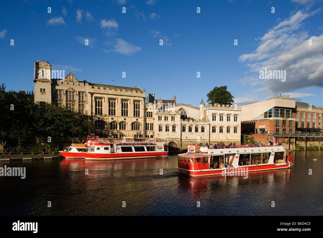York Ouse River quays riverside Mansion House Guildhall North Yorkshire ...