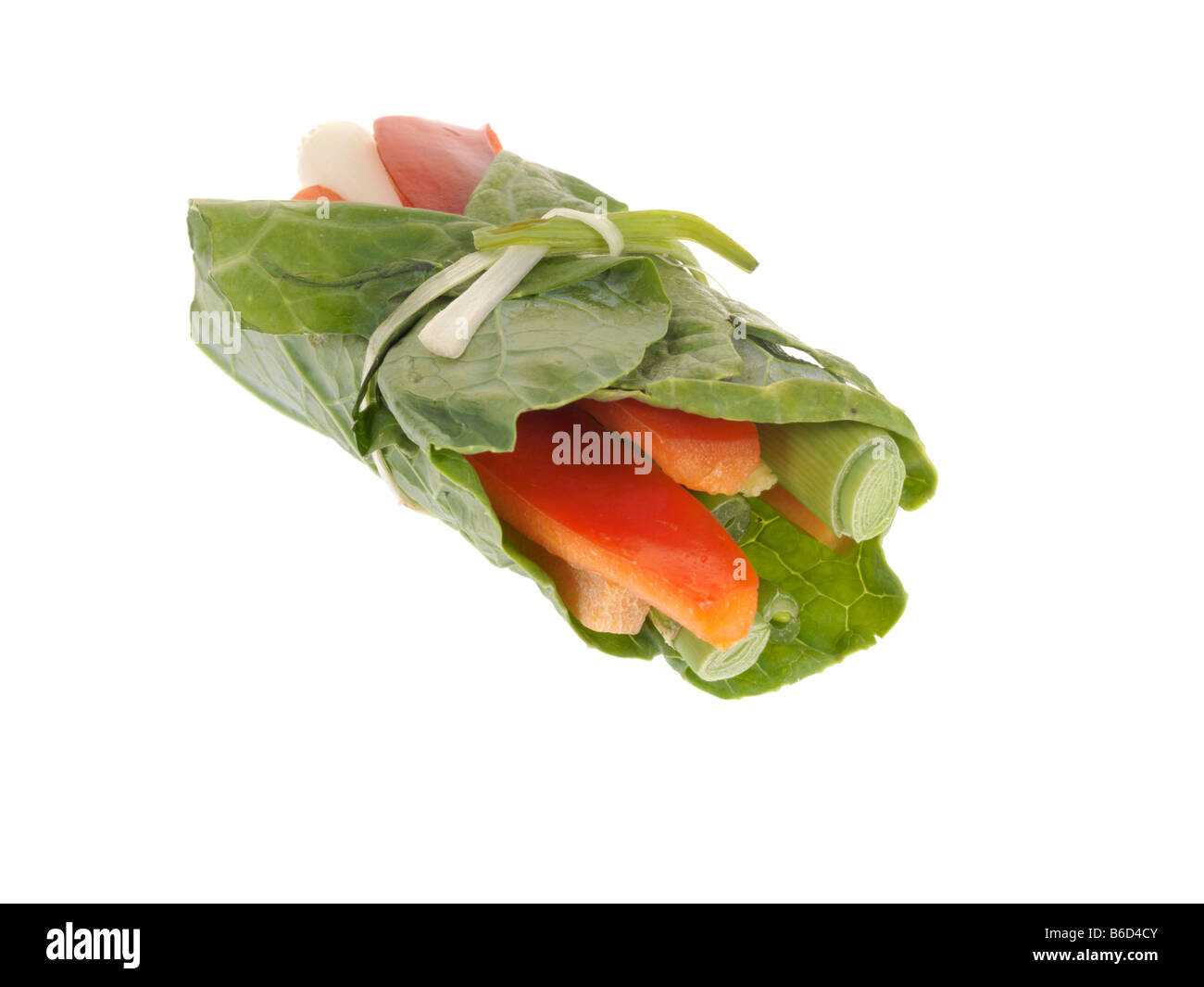 Raw Vegetable Wrap Stock Photo - Alamy