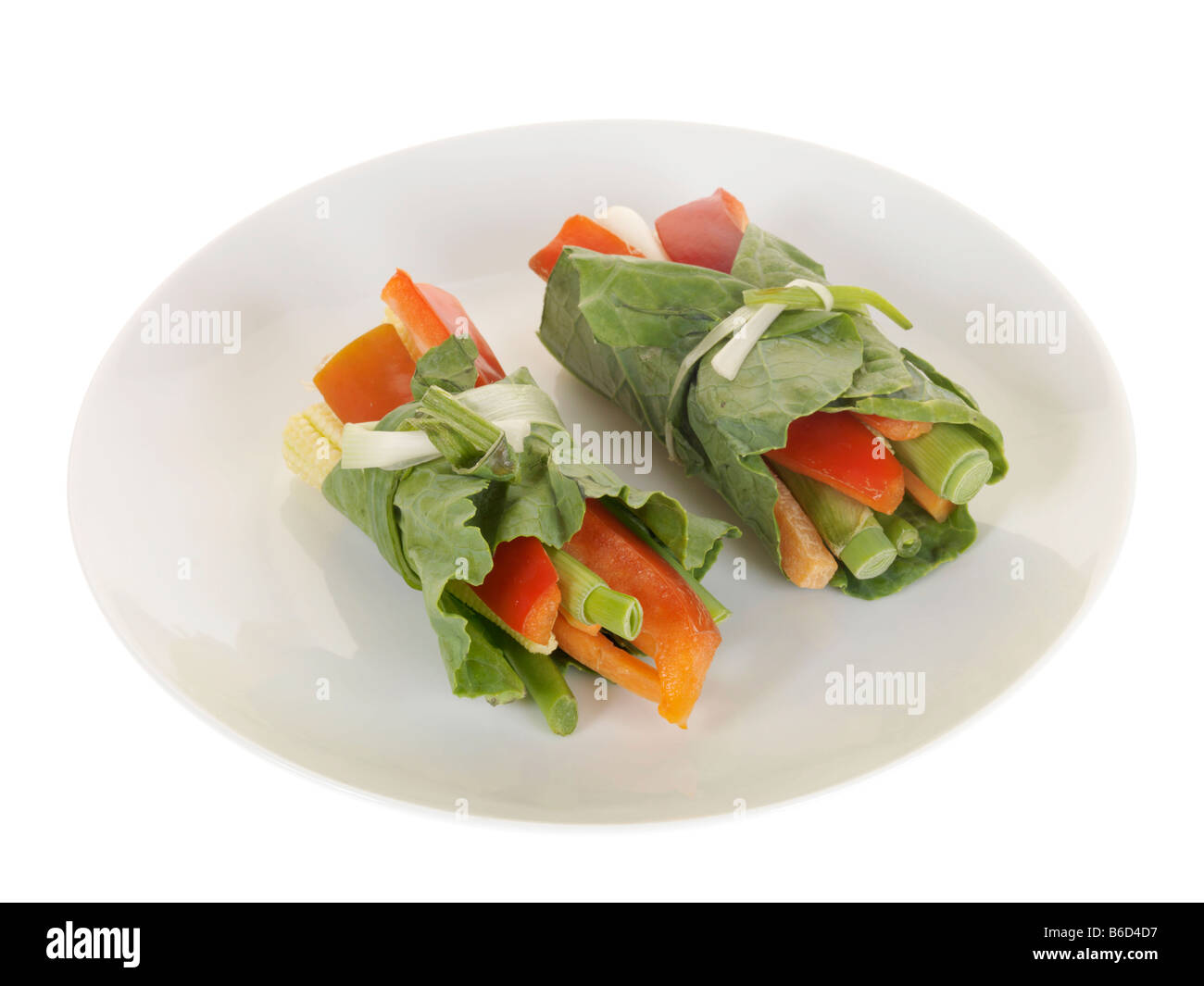 Raw Vegetable Wrap Stock Photo - Alamy