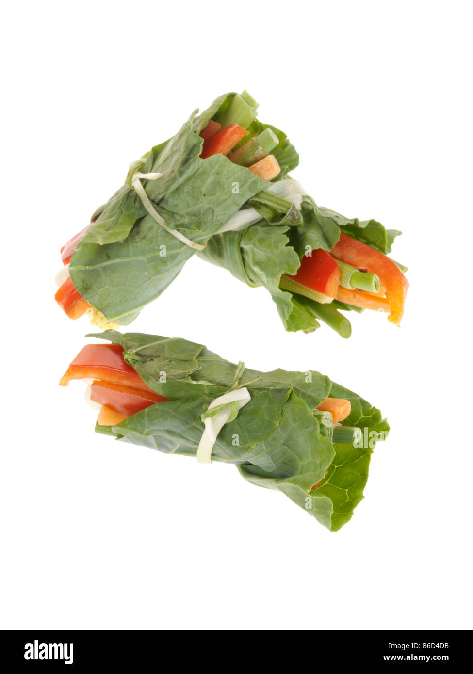 Raw Vegetable Wrap Stock Photo - Alamy