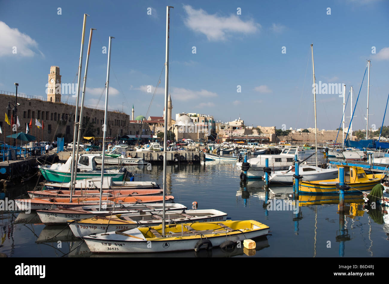 PORT OLD CITY ACCO ISRAEL Stock Photo - Alamy