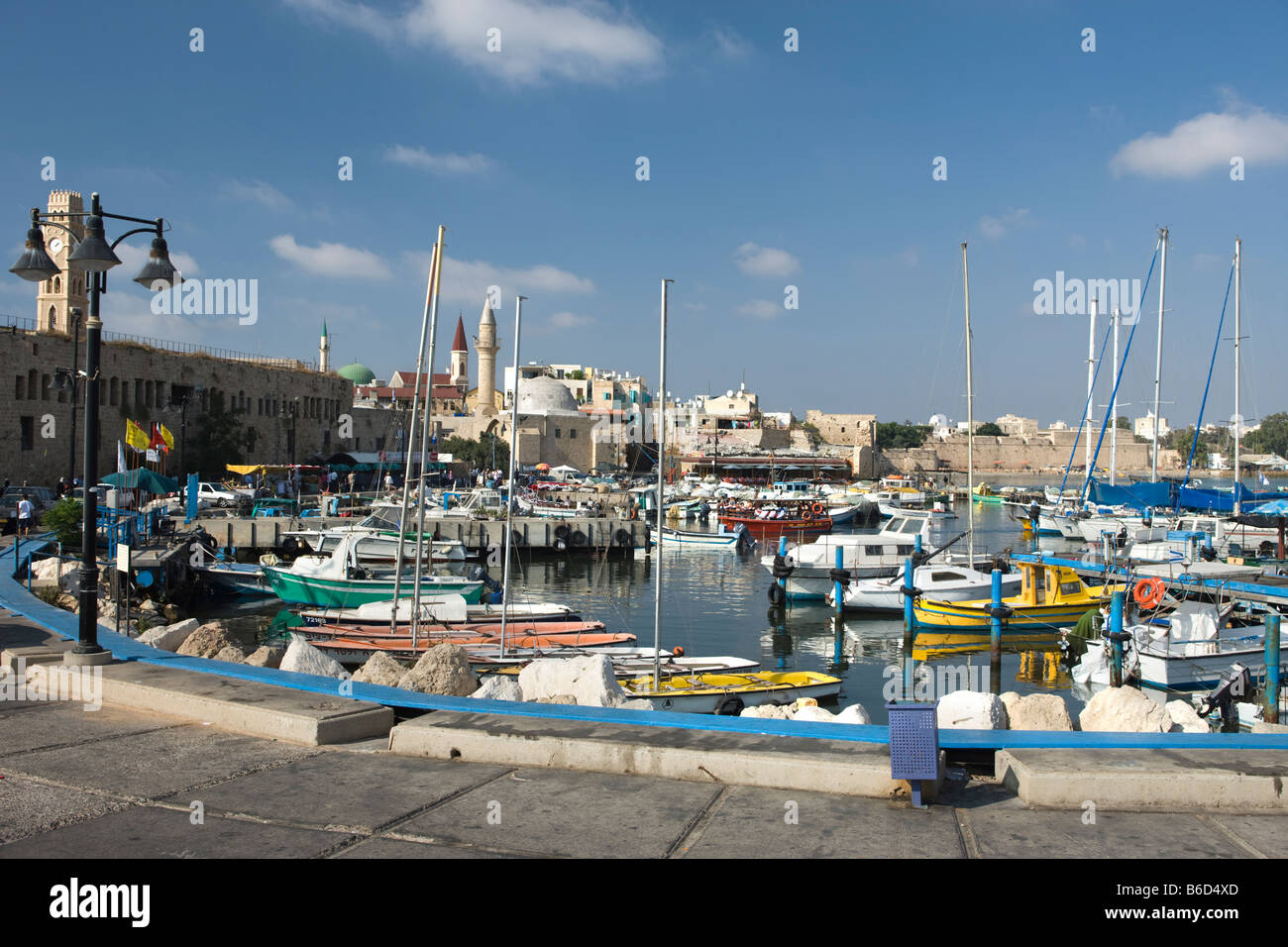 PORT OLD CITY ACCO ISRAEL Stock Photo - Alamy