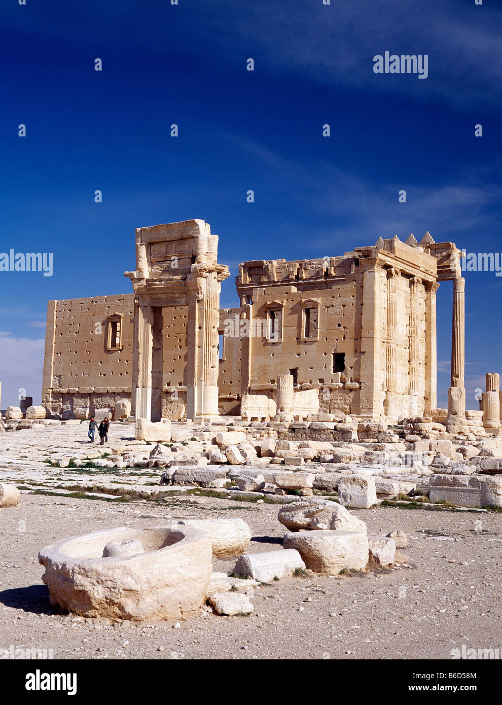 Syria, Palmyra, Temple of Bel Stock Photo - Alamy
