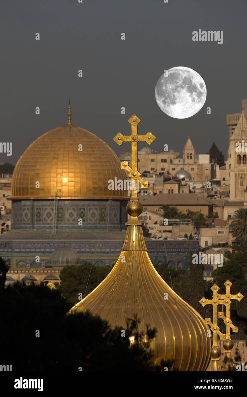 Domes church jerusalem sunrise hi-res stock photography and images - Alamy