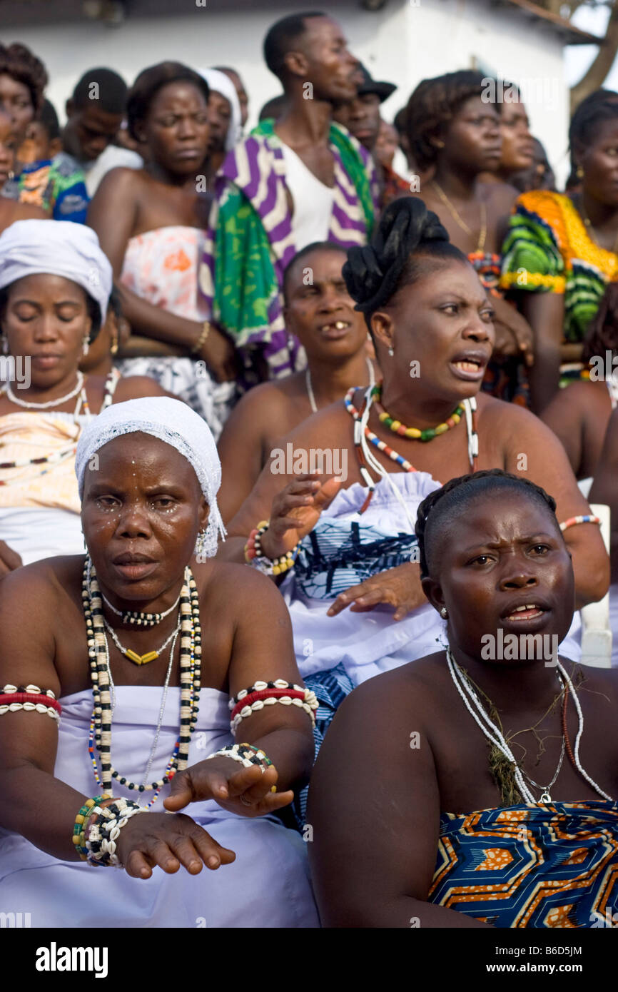 Women Voodoo priests during Epe Ekpe ceremony, Aneho, Togo, West Africa ...