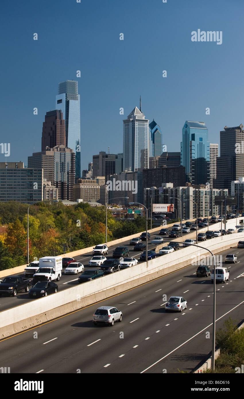 2013 HISTORICAL INTERSTATE 76 SCHUYLKILL EXPRESSWAY DOWNTOWN SKYLINE ...