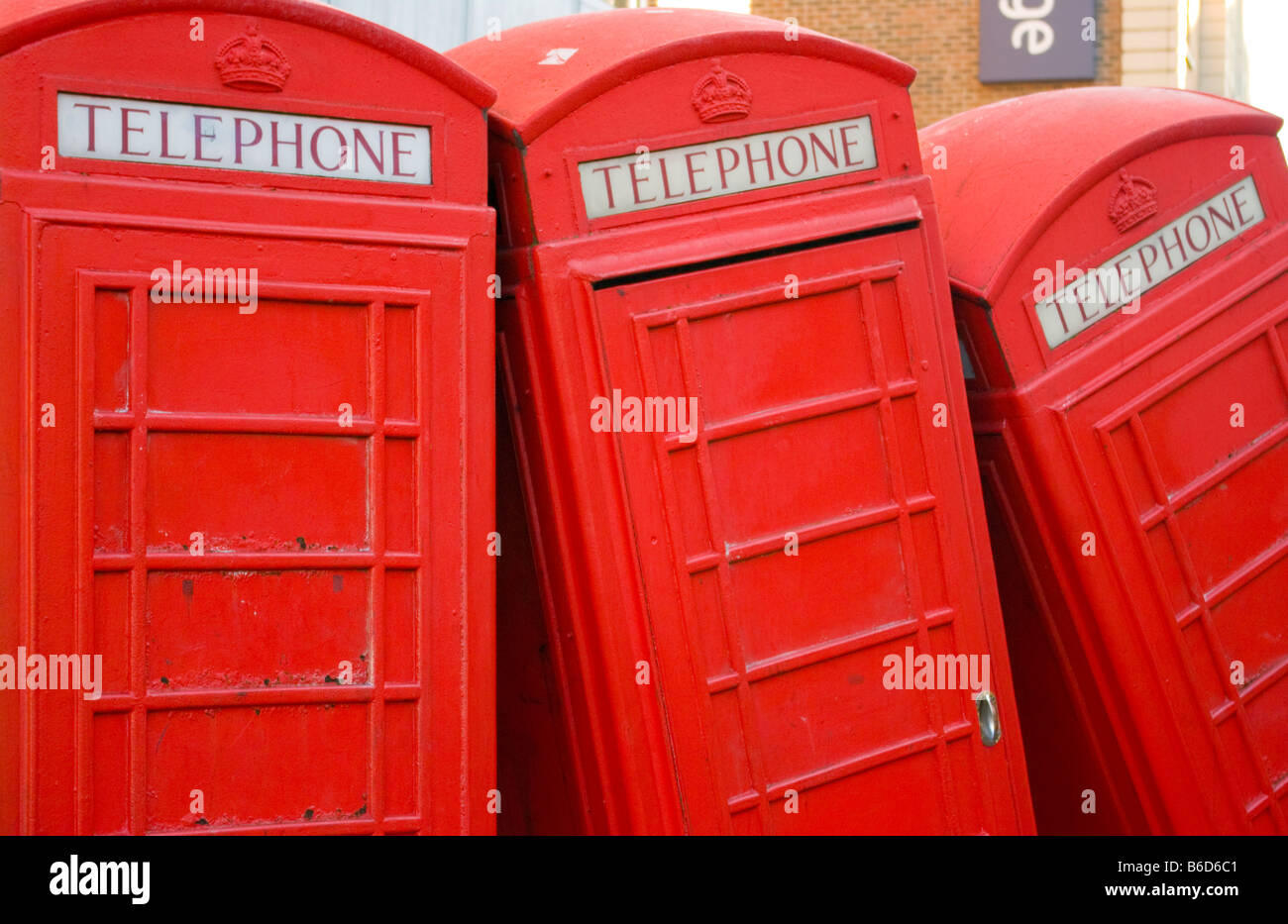 Old red phone boxes hi-res stock photography and images - Alamy