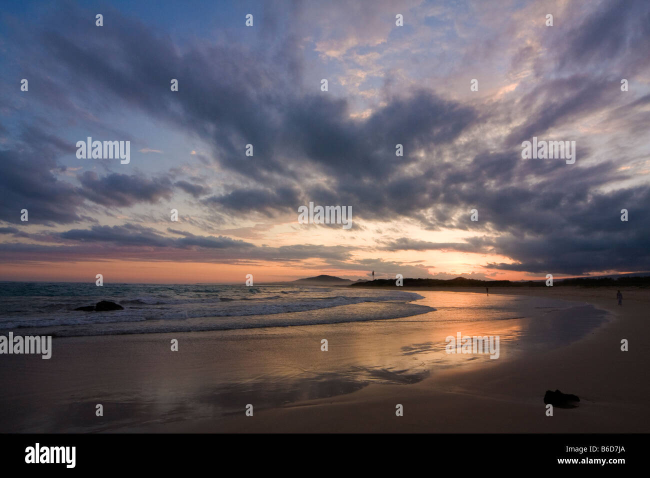 Sun Set Galapagos Ecuador Stock Photo - Alamy