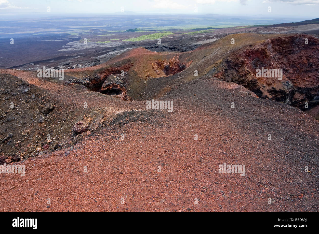 Volcanic Landscape Galapagos Island Ecuador Stock Photo - Alamy