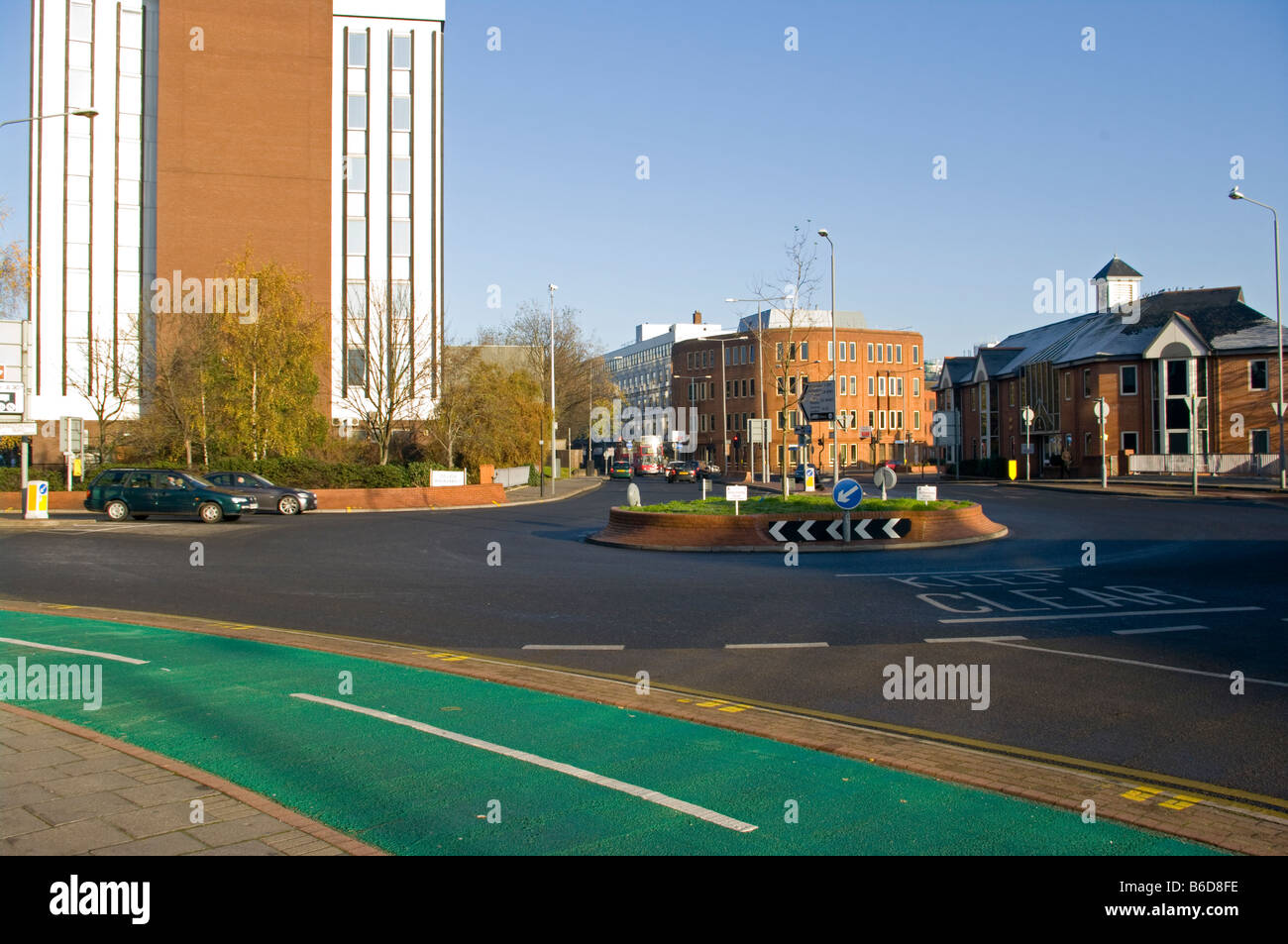 College Roundabout Kingston Upon Thames Surrey Stock Photo - Alamy