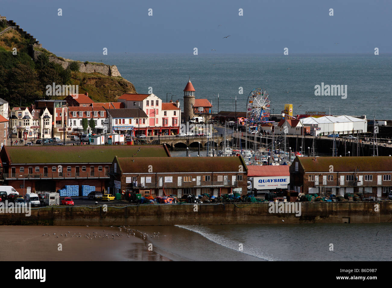 Scarborough Town center beaches sea front North Yorkshire UK Great ...
