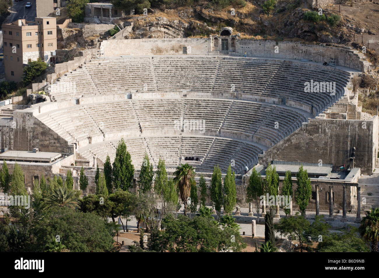 ROMAN AMPHITHEATER ROMAN FORUM DOWNTOWN AMMAN JORDAN Stock Photo - Alamy