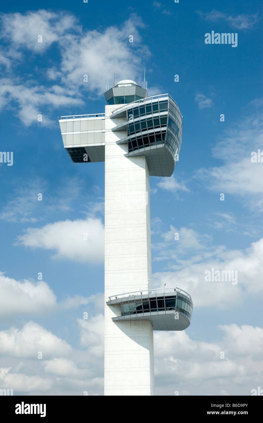 AIR TRAFFIC CONTROL TOWER KENNEDY AIRPORT NEW YORK CITY USA Stock Photo ...