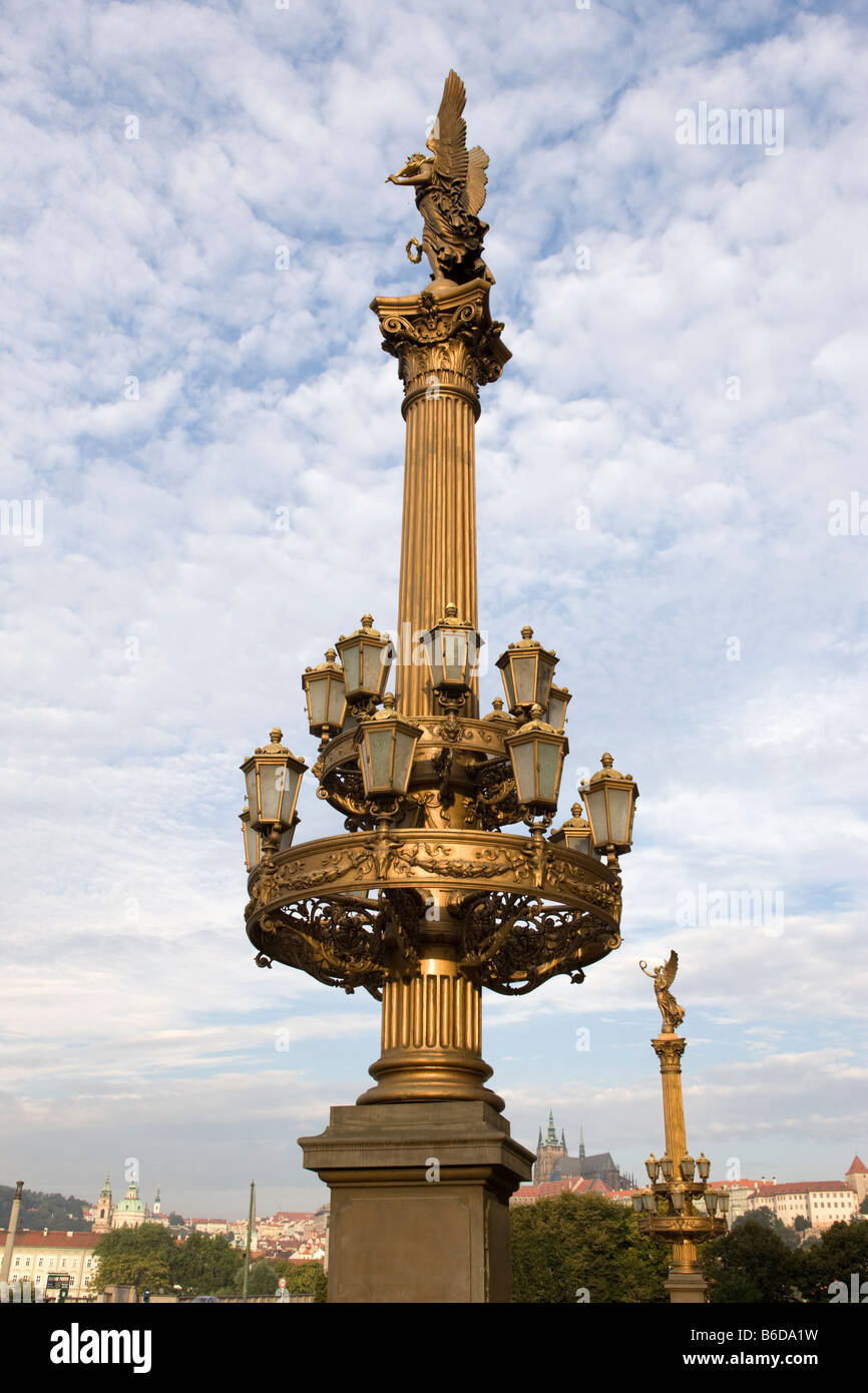 GOLDEN MUSE COLUMN RUDOLFINUM CONCERT HALL OLD TOWN STARE MESTO PRAGUE ...
