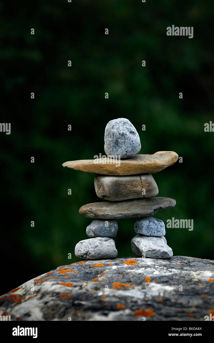 Inuit Stone Man Inukshuk Stone High Resolution Stock Photography and ...