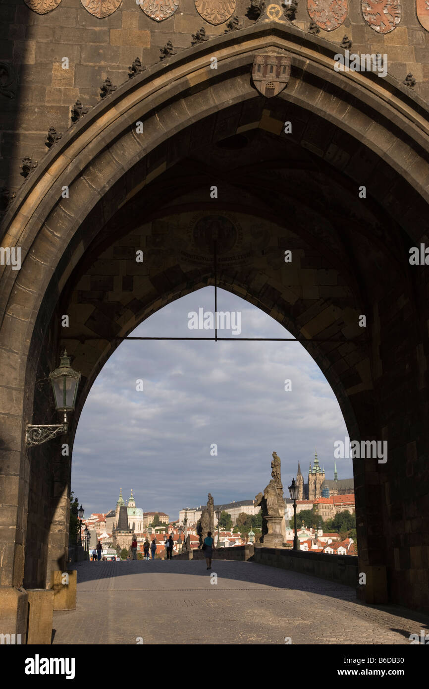 ARCHWAY KING CHARLES IV BRIDGE KNIGHTS SQUARE OLD TOWN STARE MESTO ...