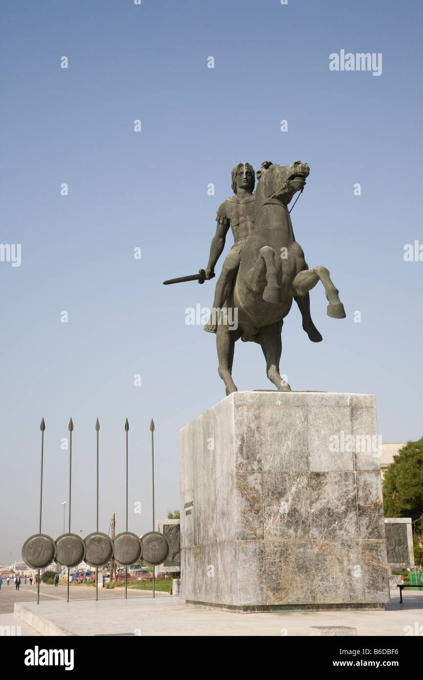 Statue alexander great thessaloniki city hi-res stock photography and ...