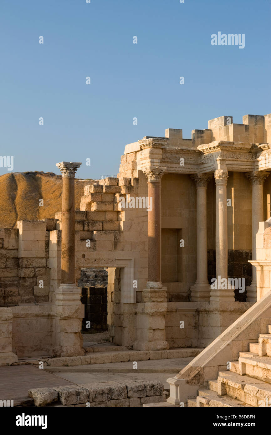 ROMAN THEATER RUINS TEL BEIT SHEAN NATIONAL PARK ISRAEL Stock Photo - Alamy