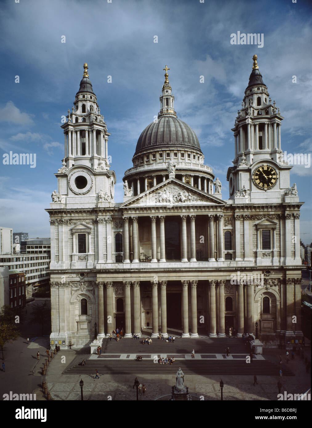 West front of Saint Paul's Cathedral, London. By Sir Christopher Wren ...