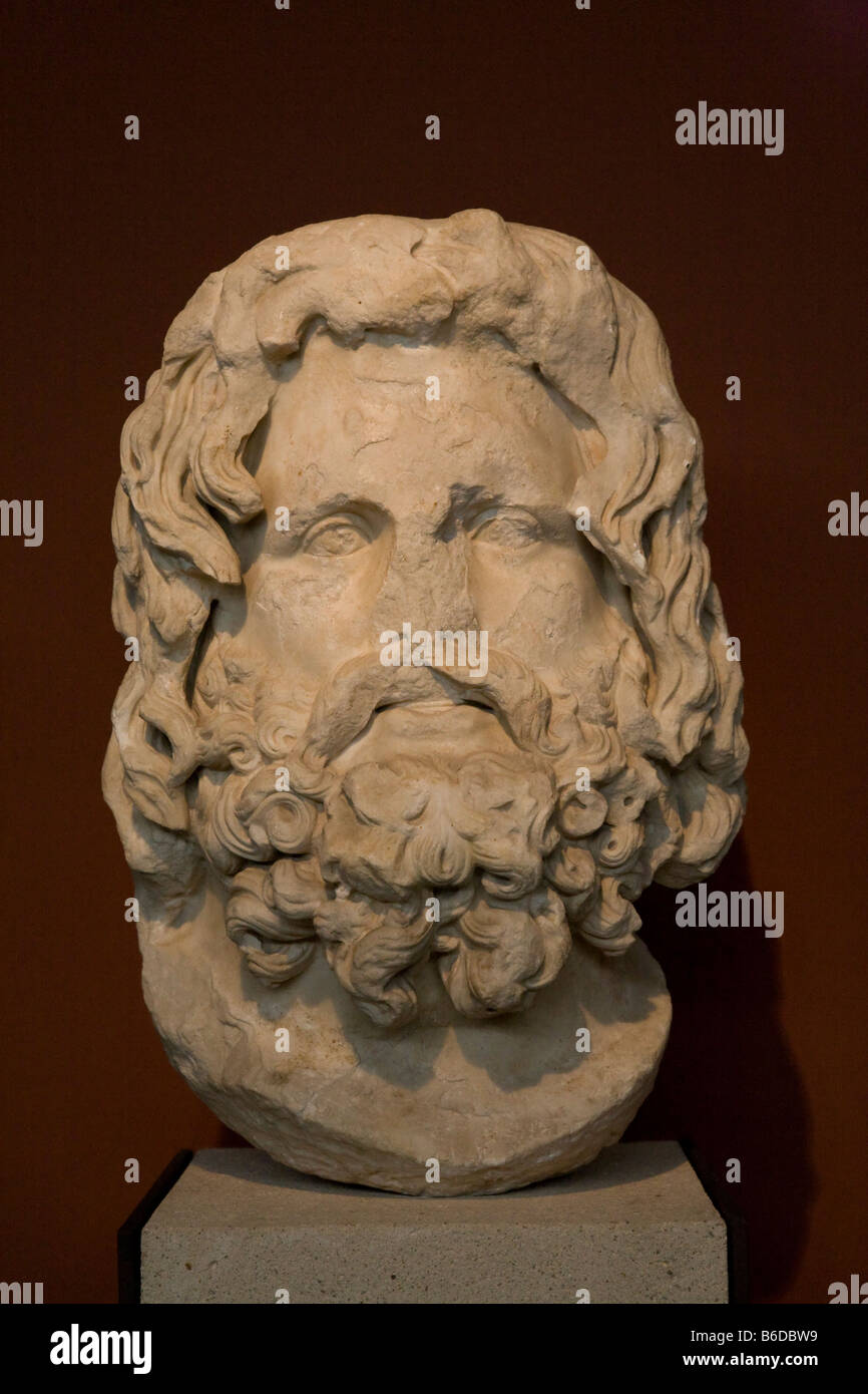 Head of Sarapis 150 200 AD Stock Photo - Alamy