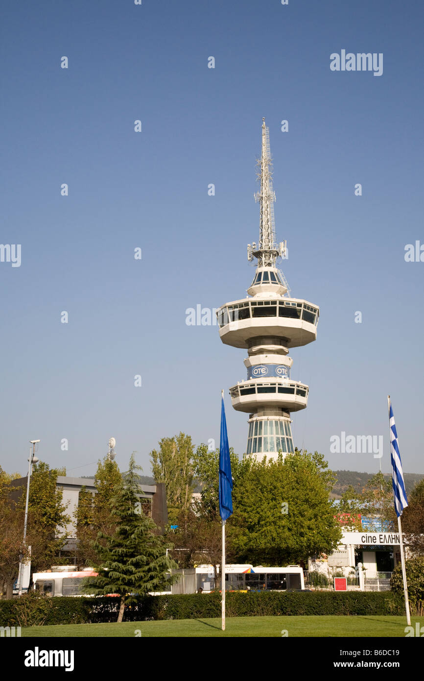 OTE Tower Thessaloniki Greece Stock Photo - Alamy