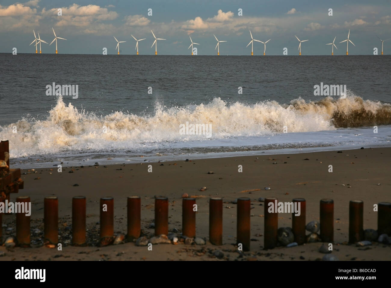 Wind Turbine generators Scroby wind farm Sea Norfolk UK Stock Photo - Alamy