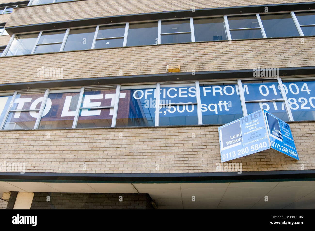 office space to let rent empty block space offices Stock Photo - Alamy