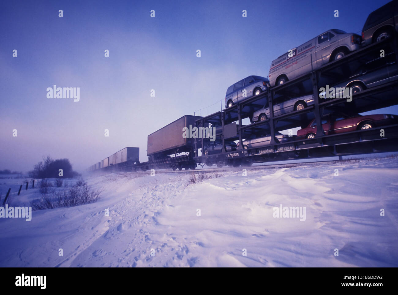 Cn locomotive in winter hi-res stock photography and images - Alamy