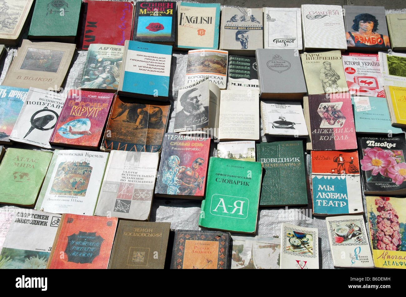 Books in russian hi-res stock photography and images - Alamy