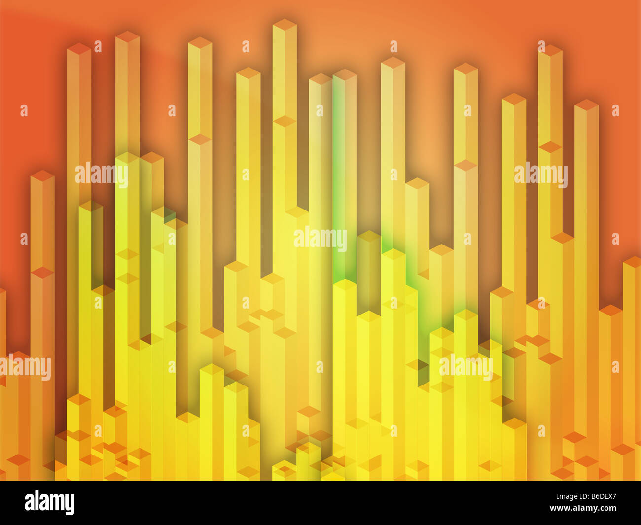 Abstract illustration wallpaper of 3d geometric columns Stock Photo - Alamy