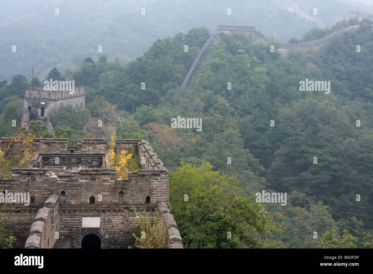 Guard posts on the Great Wall near Beijing China Stock Photo - Alamy