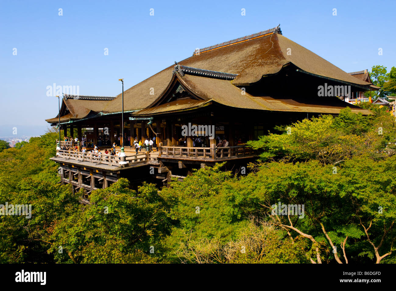Japanese temple terrace hi-res stock photography and images - Alamy