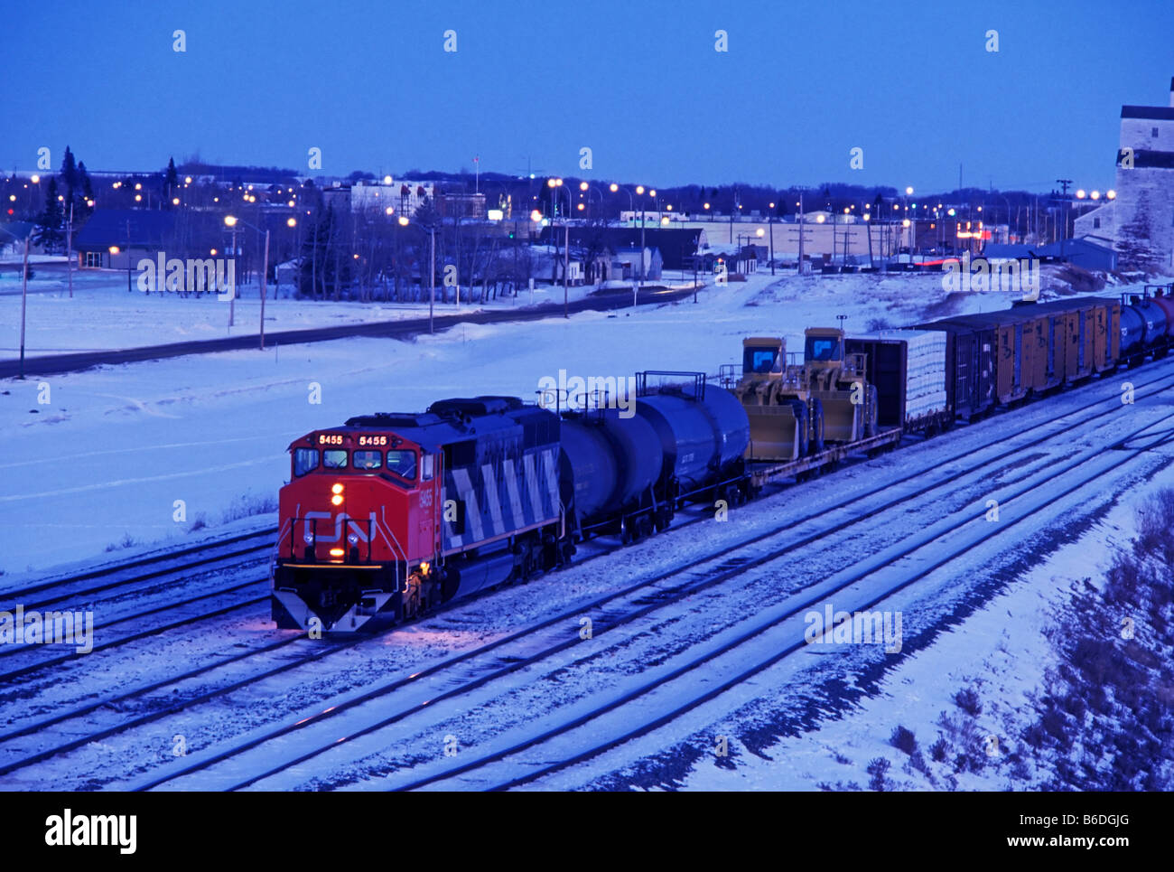 Cn locomotive in winter hi-res stock photography and images - Alamy