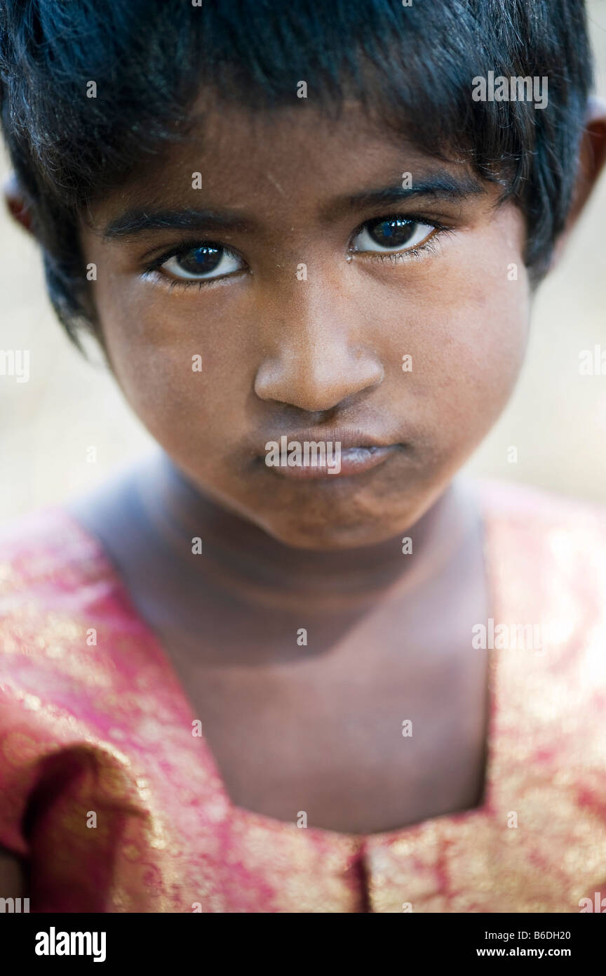 Indian sad face children hi-res stock photography and images - Alamy