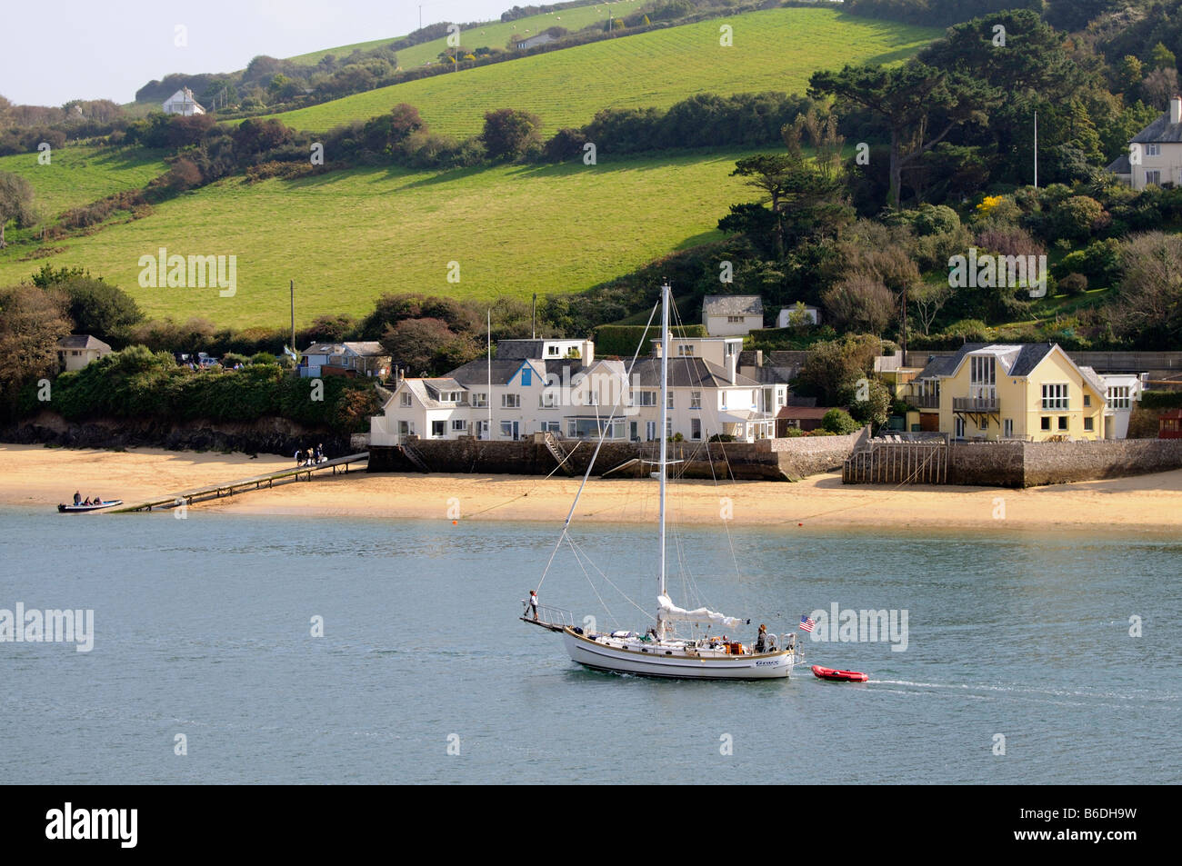 Salcombe Harbour south Devon England UK Stock Photo - Alamy