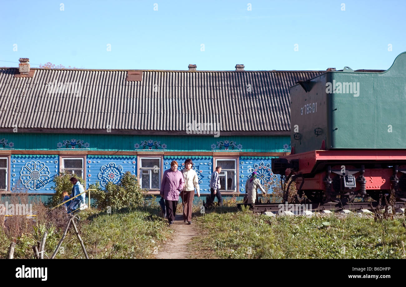 Russia Trans Siberian train station 2007 Stock Photo - Alamy