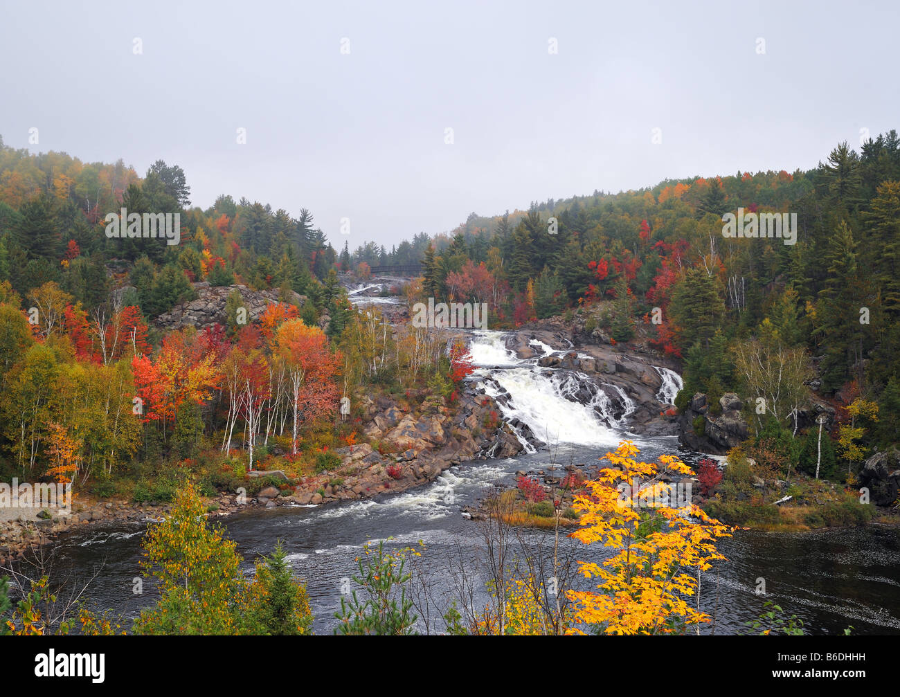 Onaping falls near Sudbury, Ontario at the A.Y. Jackson lookout Stock ...