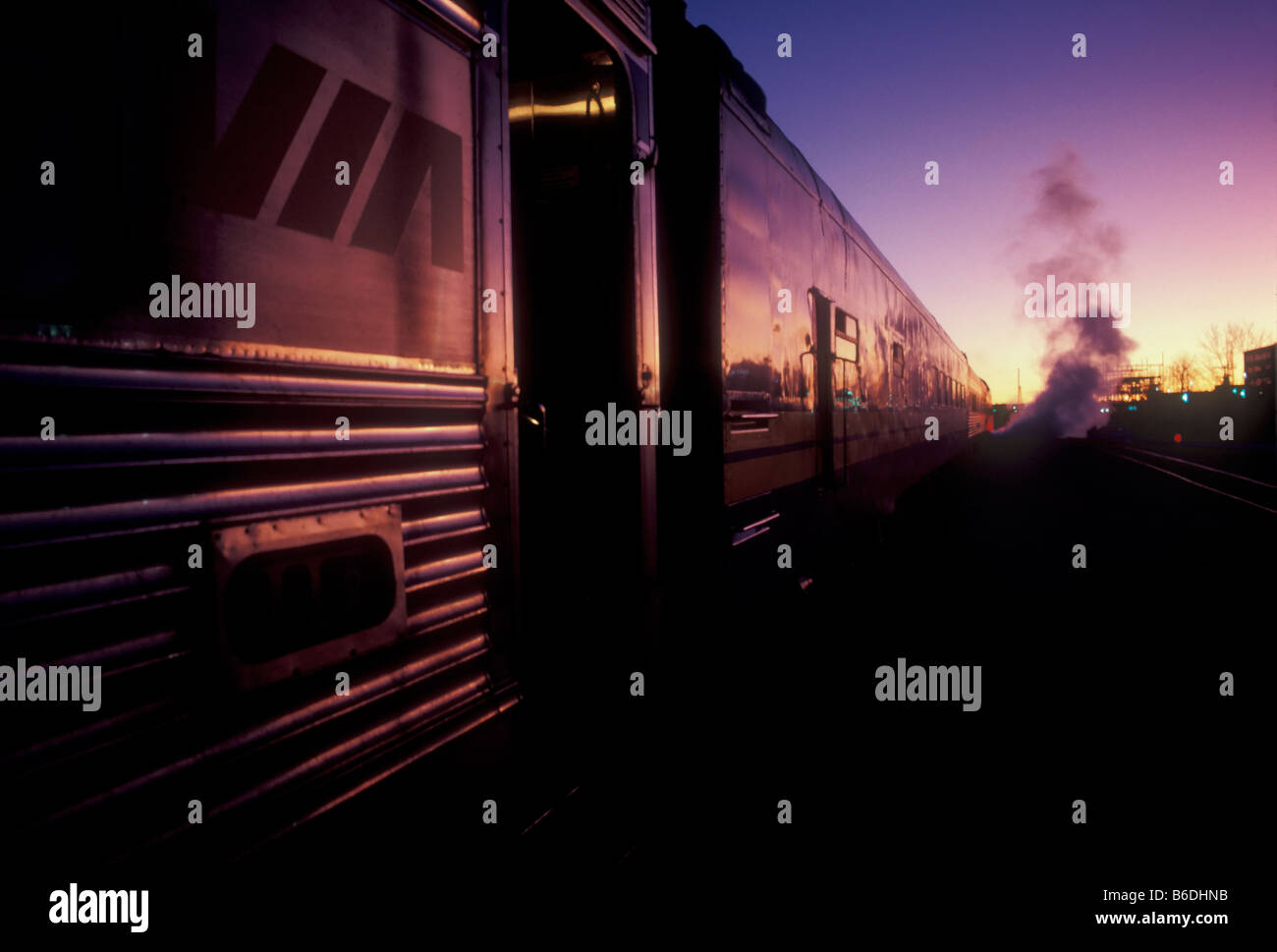 Via rail train winter hi-res stock photography and images - Alamy