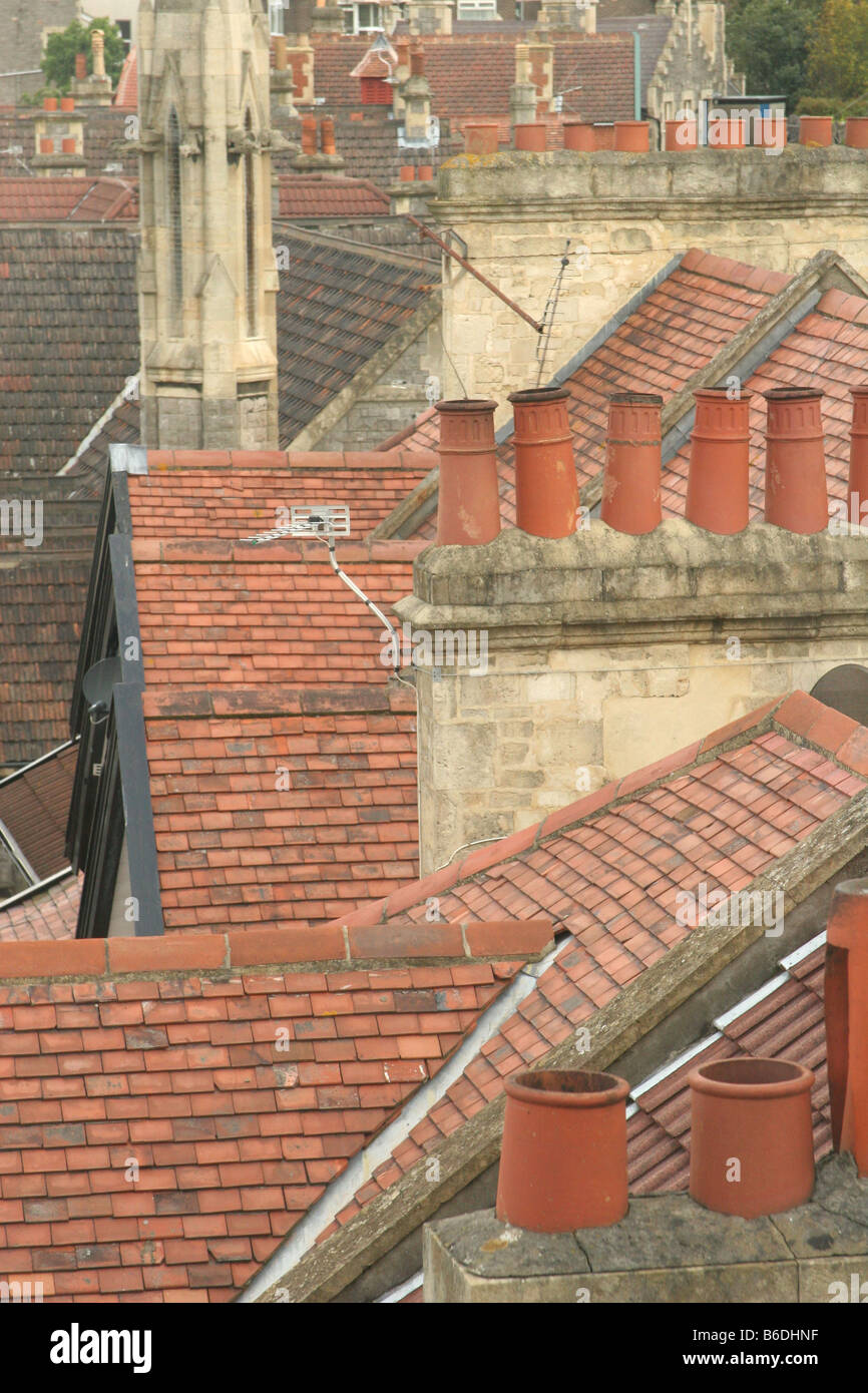 Decorative brickwork chimneys hi-res stock photography and images - Alamy