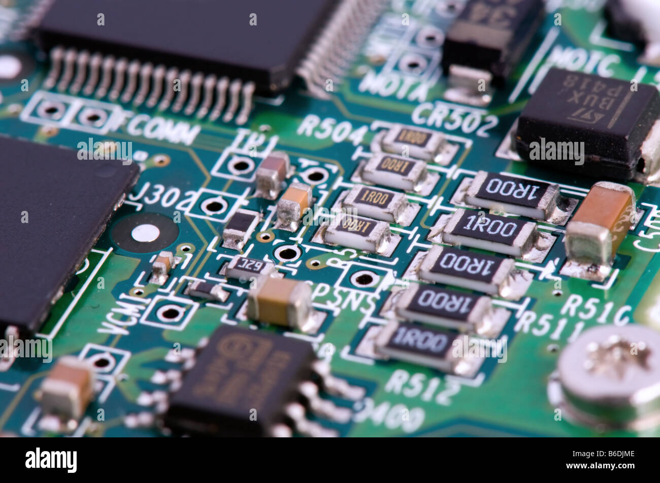 Details of electronic circuit board Stock Photo - Alamy