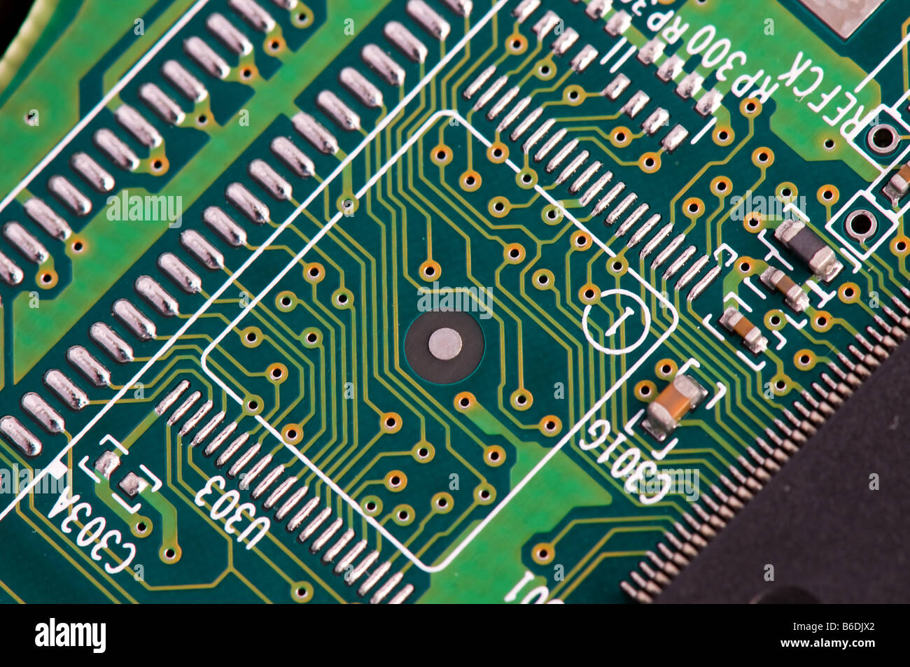 Details of electronic circuit board Stock Photo - Alamy