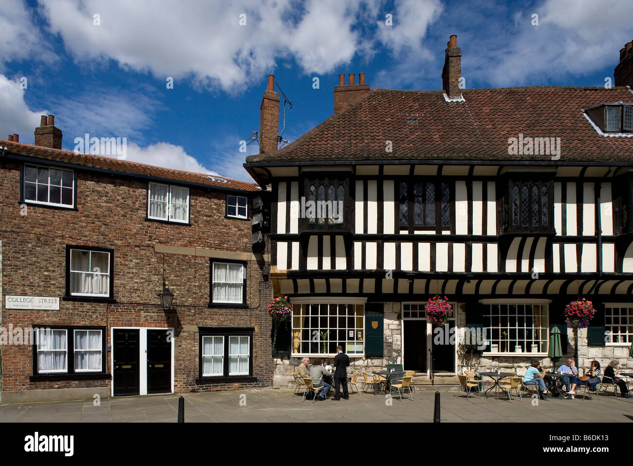 York College Street timber framed buildings North Yorkshire UK Great ...