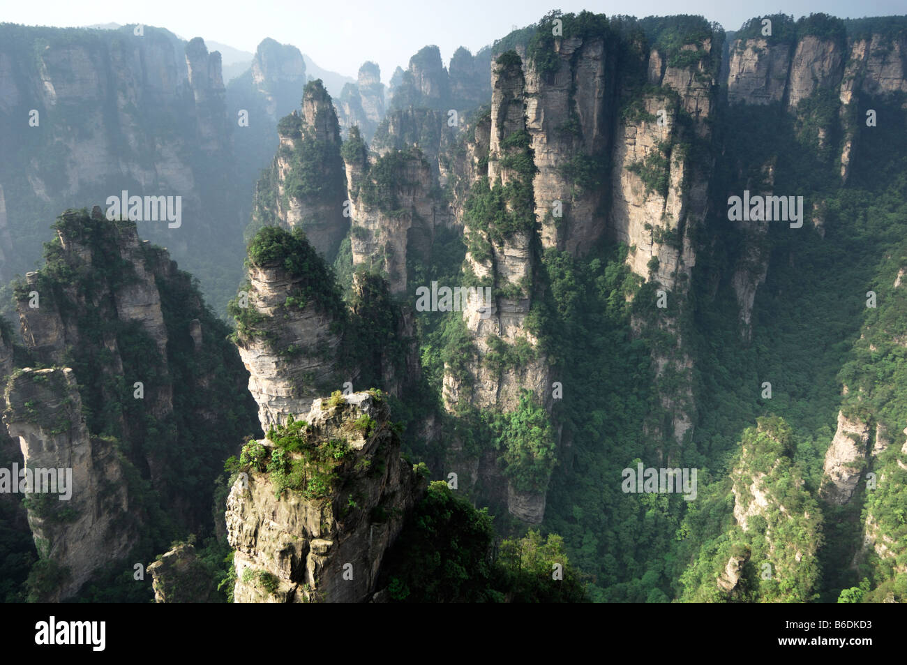 Rock formations in Zhangjiajie National Forest Park, Wulingyuan Scenic ...
